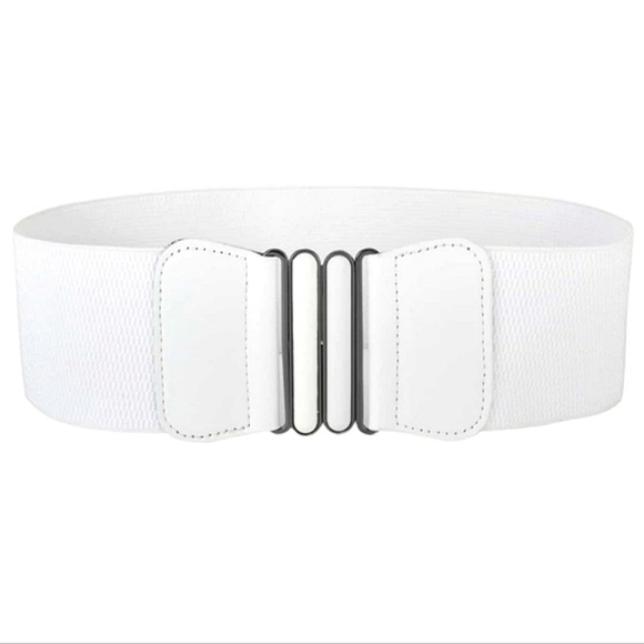 Accessories | White Slide Buckle Wide Width Belt | Poshmark